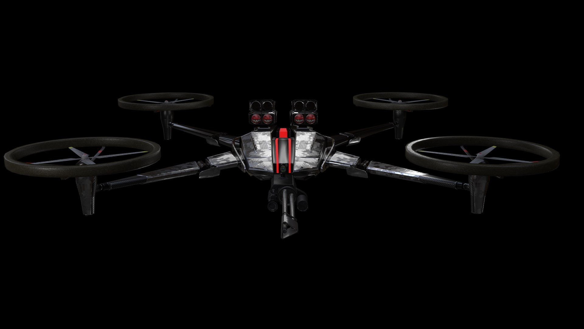 3D Gameready Sci-Fi Assault Drone - TurboSquid 1769844