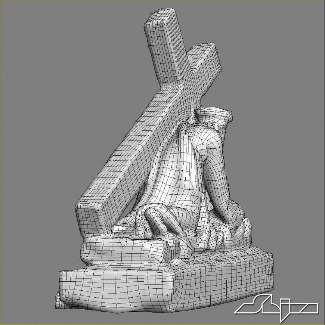 3d Sculpture Jesus 2 Model