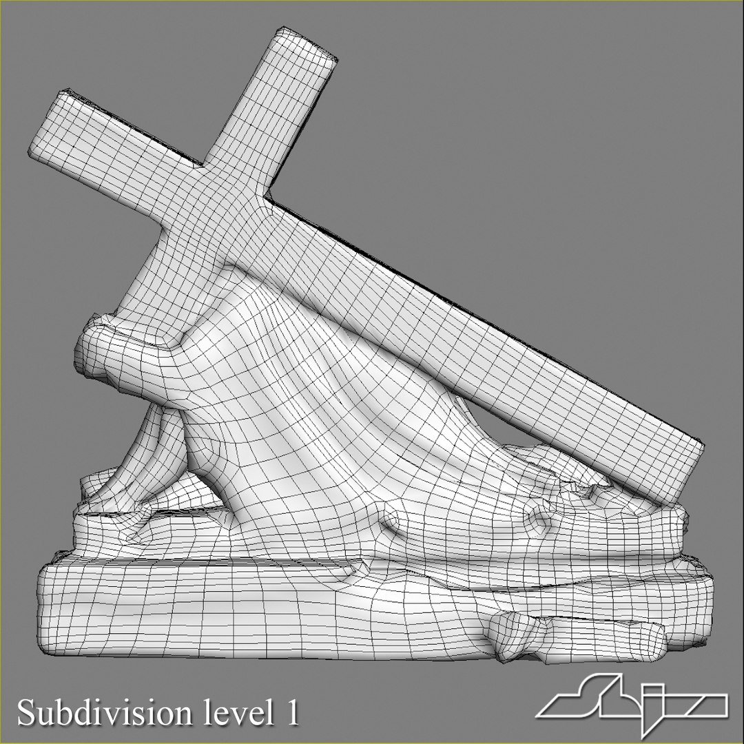 3d Sculpture Jesus 2 Model