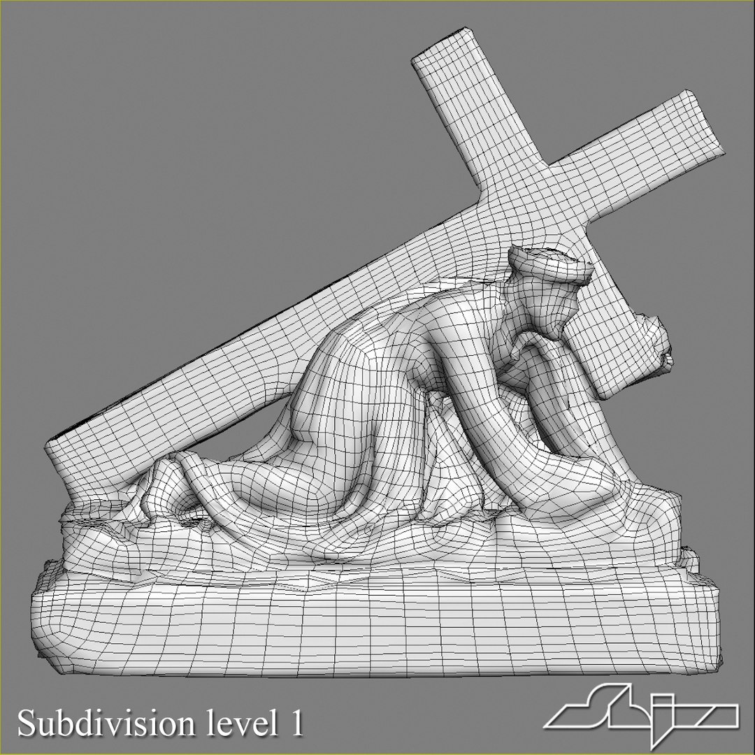 3d Sculpture Jesus 2 Model