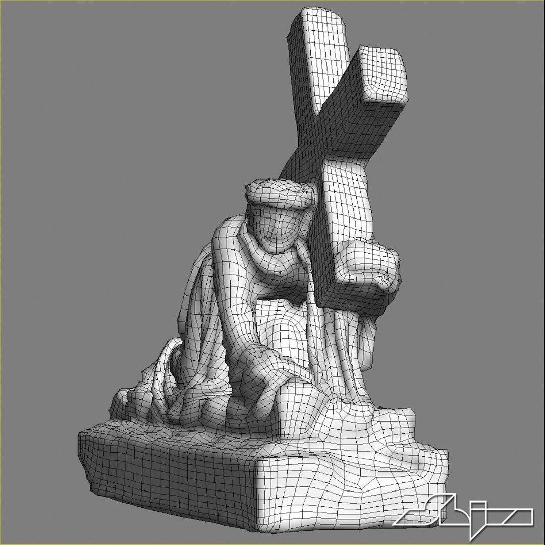 3d Sculpture Jesus 2 Model
