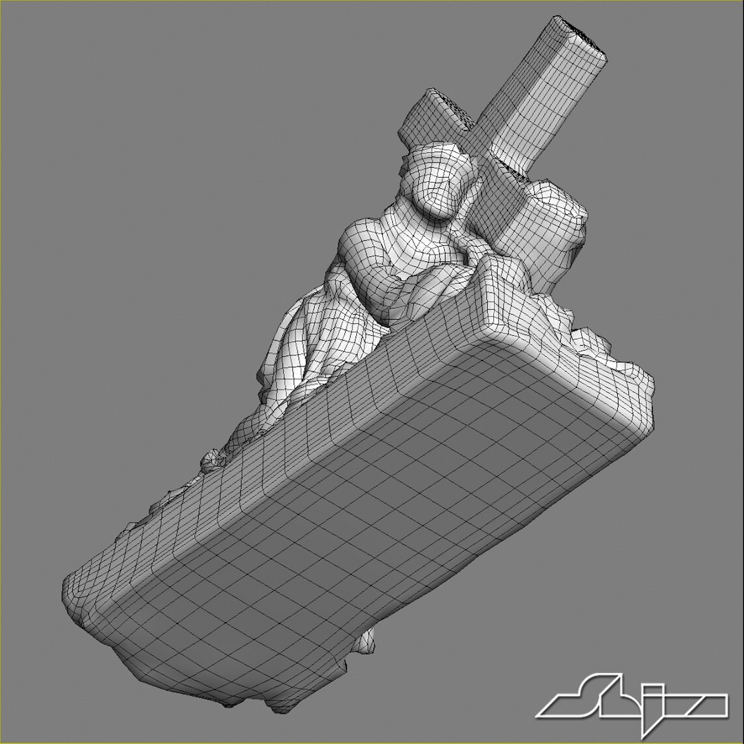 3d Sculpture Jesus 2 Model