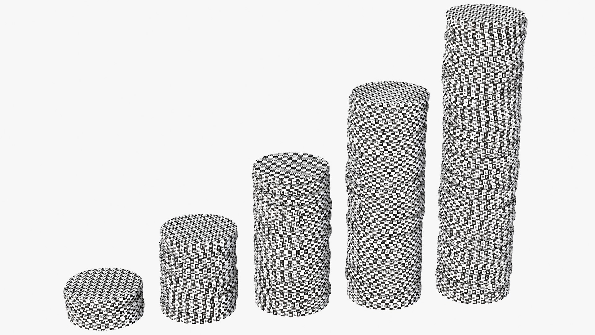 3D Model Euro Coins Growing Stack - TurboSquid 1871408