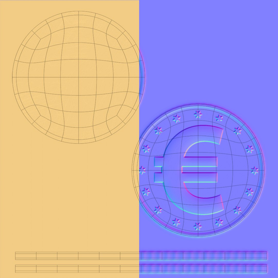3D Model Euro Coins Growing Stack - TurboSquid 1871408