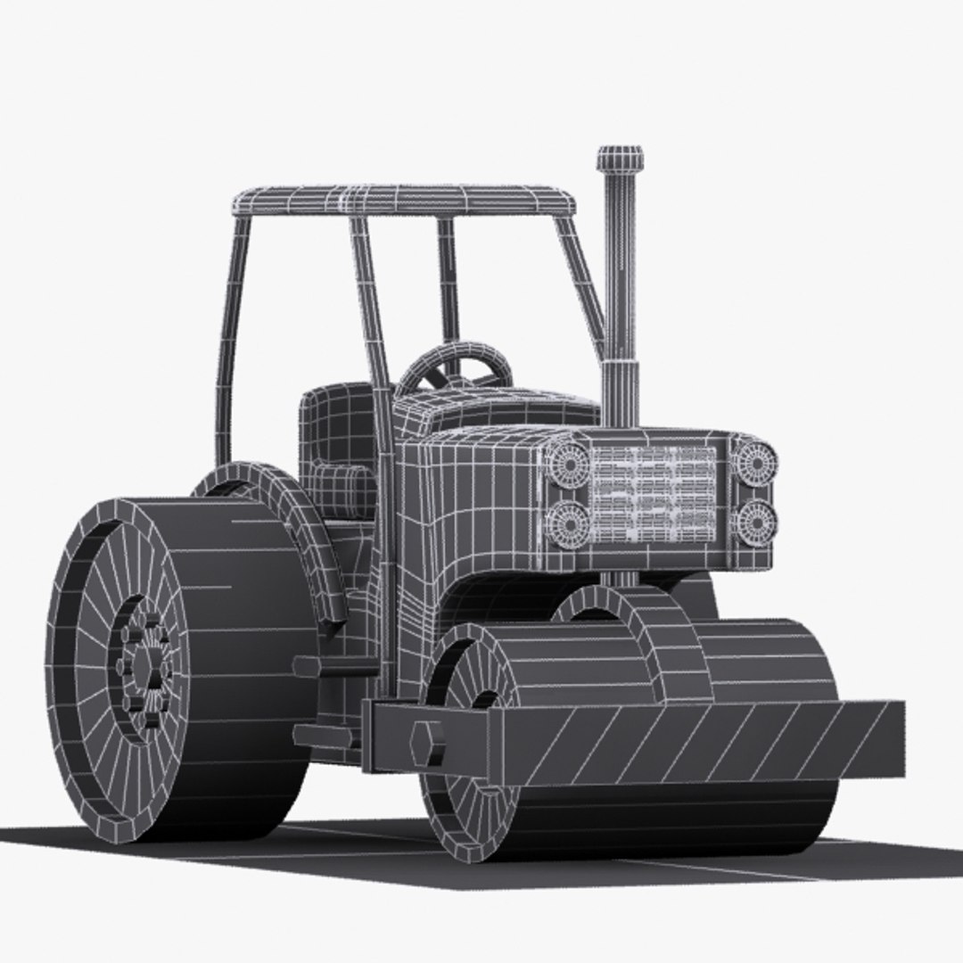 3d Toon Road Roller