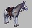 Maya Polygonal Mule Horse