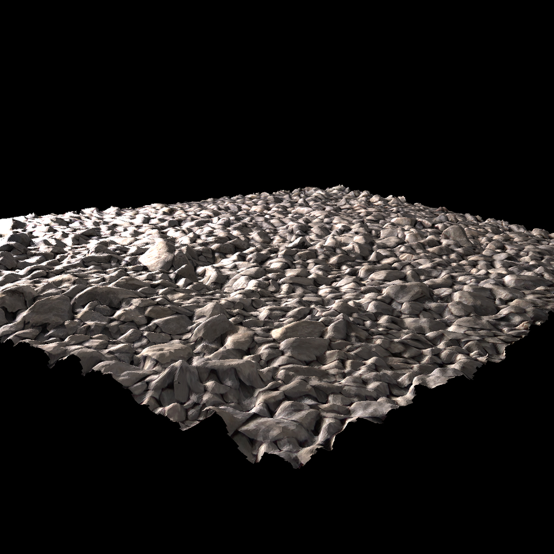 3d Terrain 6 - Rubble Model