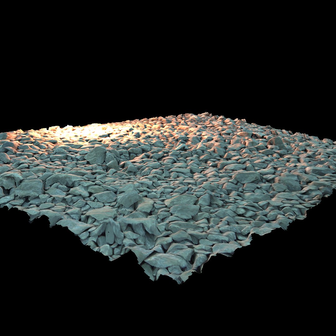3d Terrain 6 - Rubble Model
