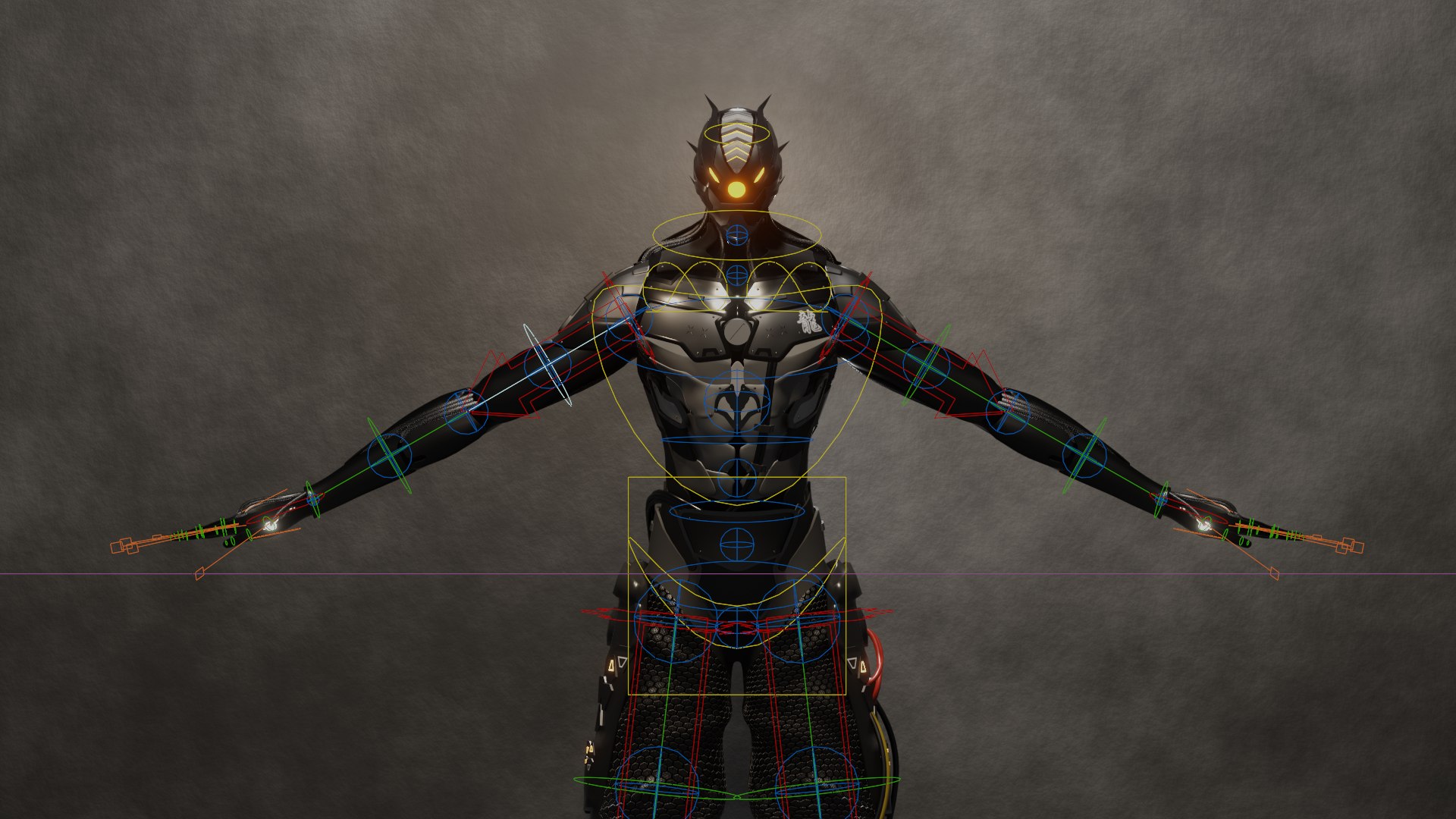 3D Cyber Mercenary Character - Low-poly 3D Model - TurboSquid 1972104
