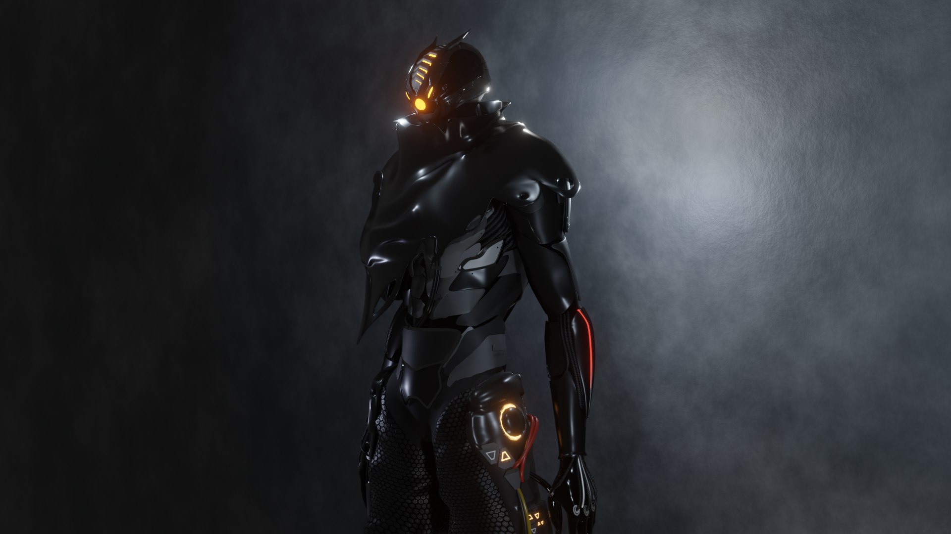 3D Cyber Mercenary Character - Low-poly 3D Model - TurboSquid 1972104
