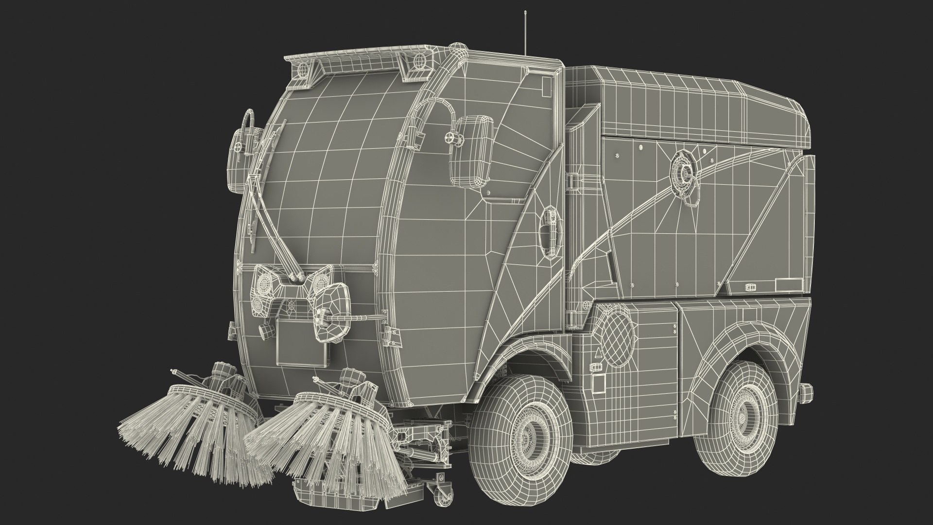 Road sweepers collecting 3D model - TurboSquid 1597126