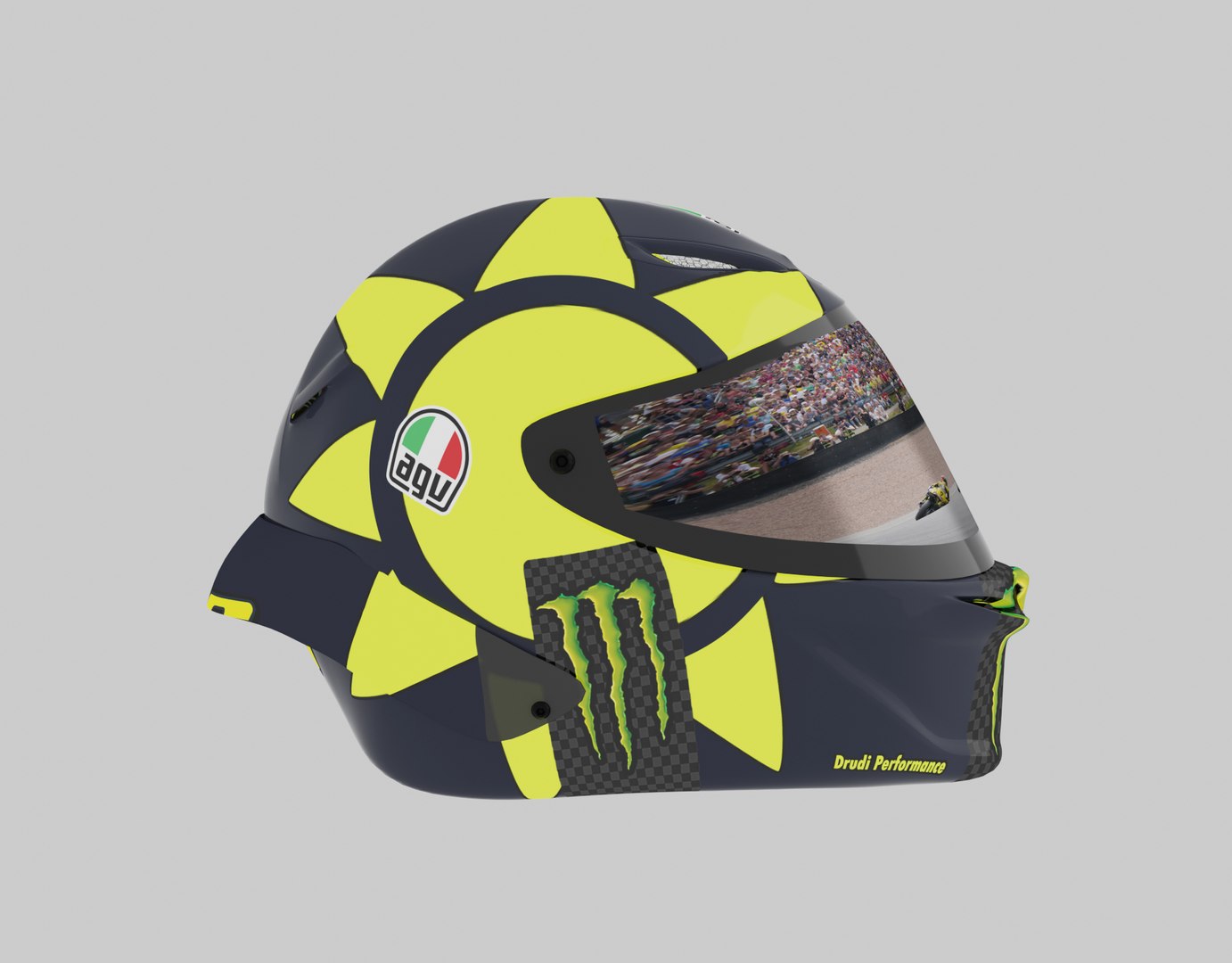 Motogp helmet yamaha 3D model - TurboSquid 1540570