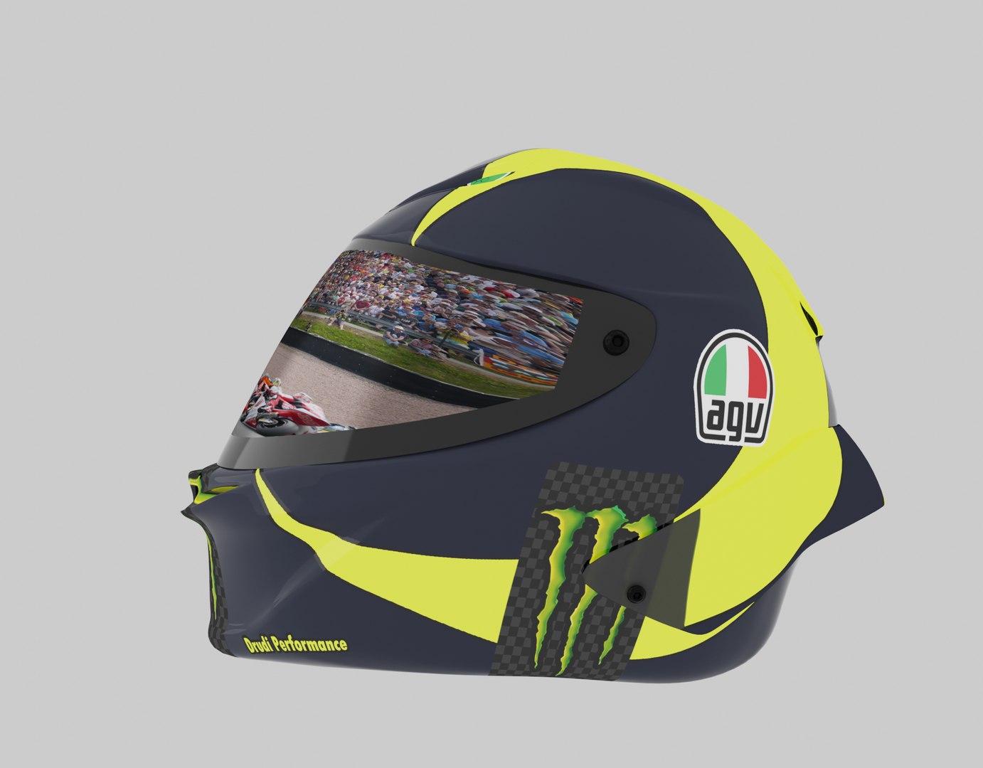 Motogp Helmet Yamaha 3D Model - TurboSquid 1540570