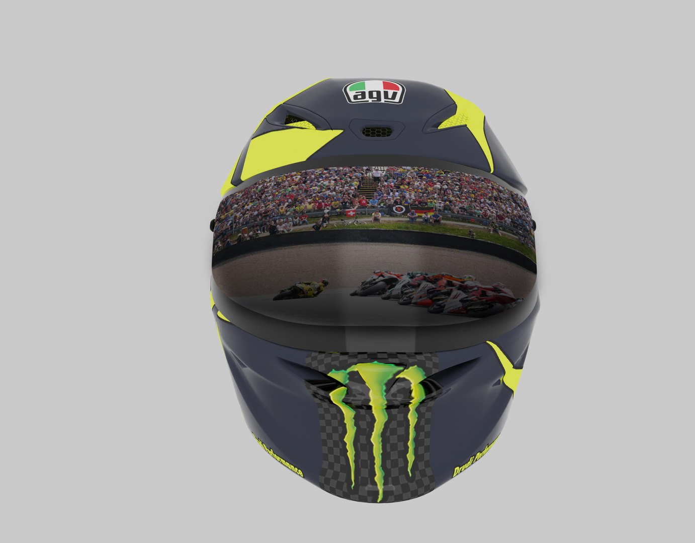 Motogp Helmet Yamaha 3D Model - TurboSquid 1540570