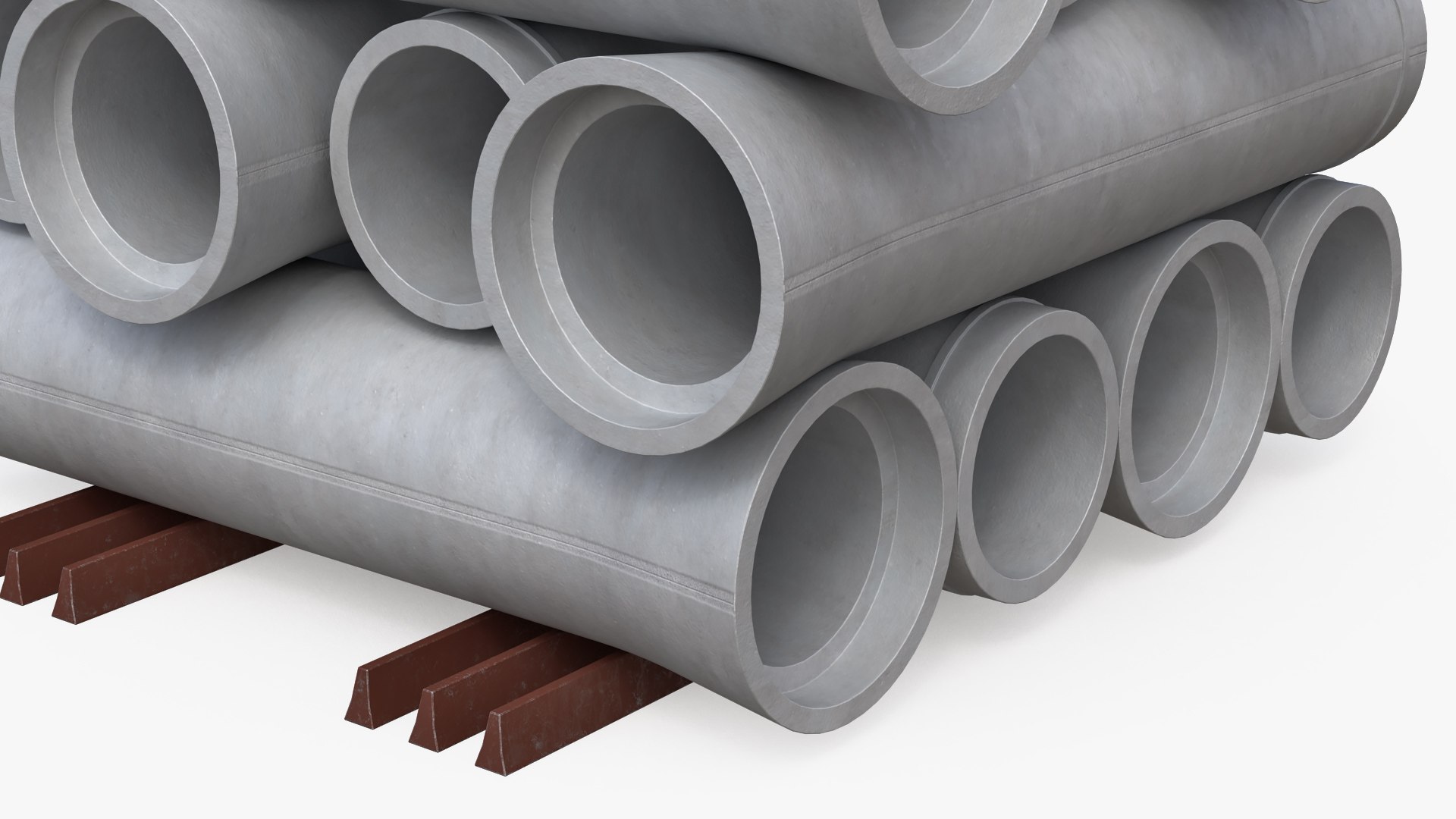 Reinforced Concrete Pipes 3D Model - TurboSquid 2018928