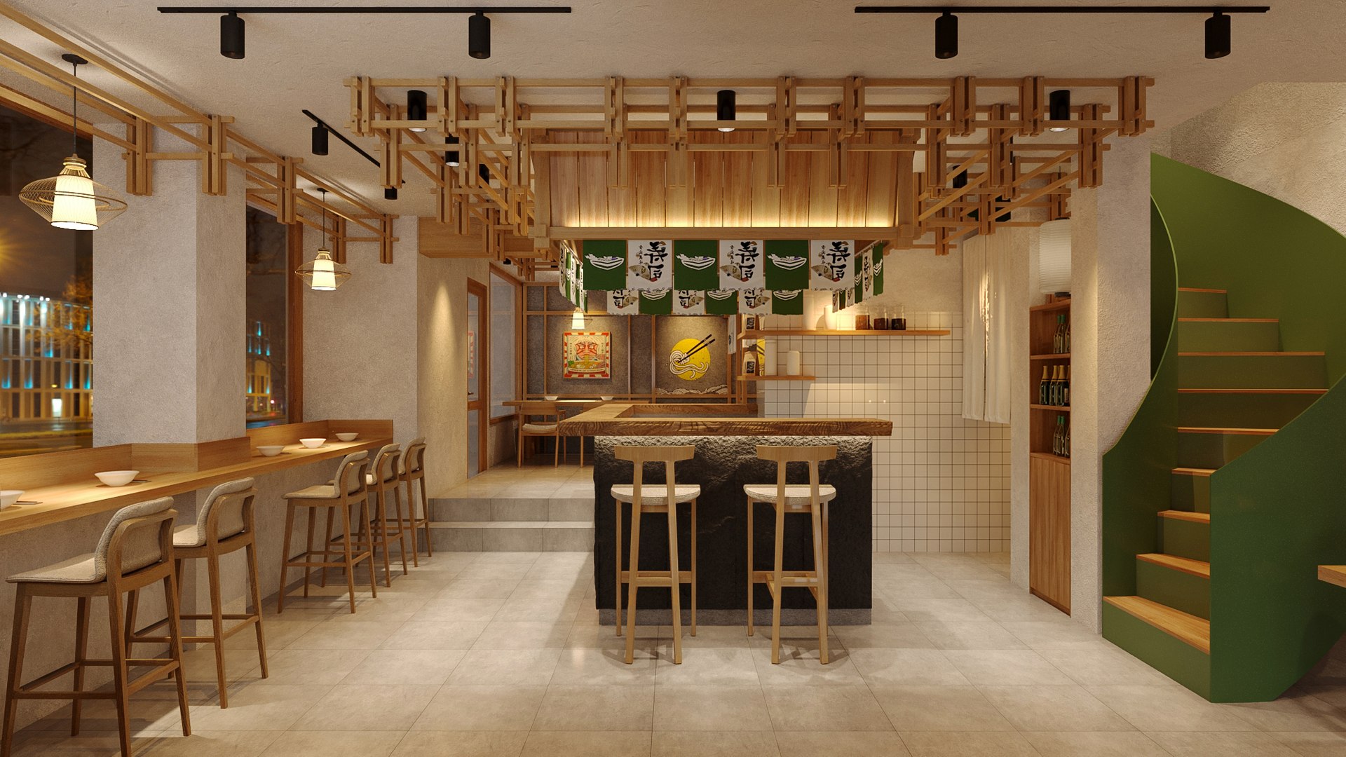Ramen Noodles Restaurant 3D model - TurboSquid 1956351