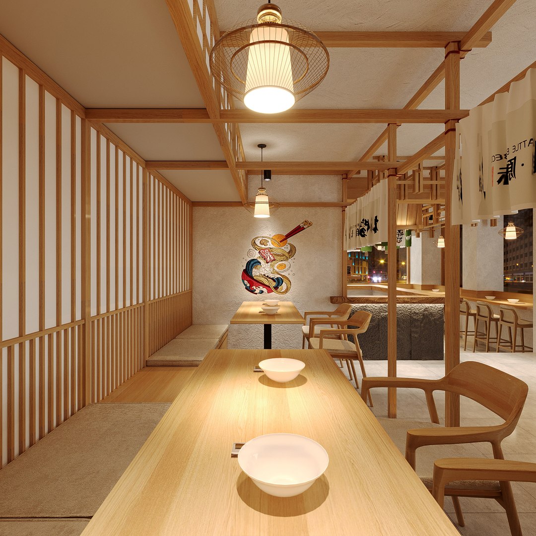Ramen Noodles Restaurant 3D model - TurboSquid 1956351