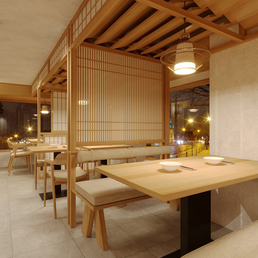Ramen Noodles Restaurant 3D model - TurboSquid 1956351