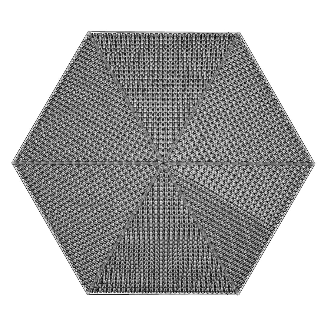 Hexagon Roof With Clay Tile 3D - TurboSquid 2088379