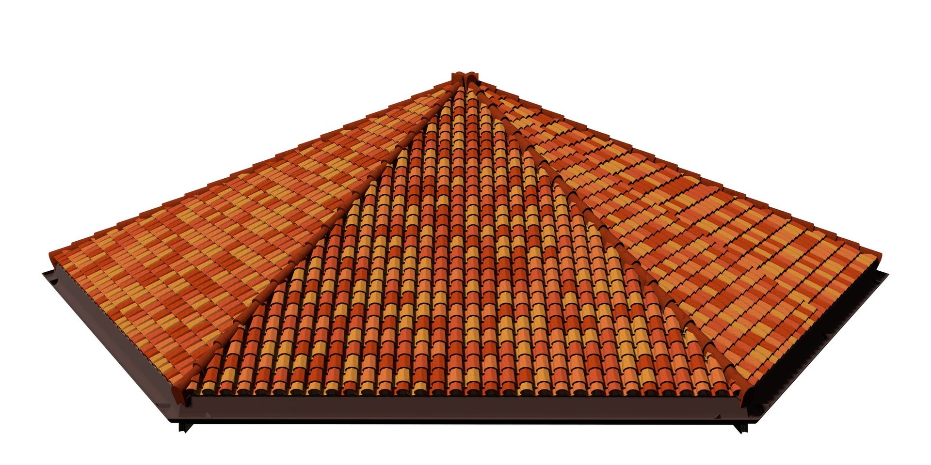 Hexagon Roof With Clay Tile 3D - TurboSquid 2088379