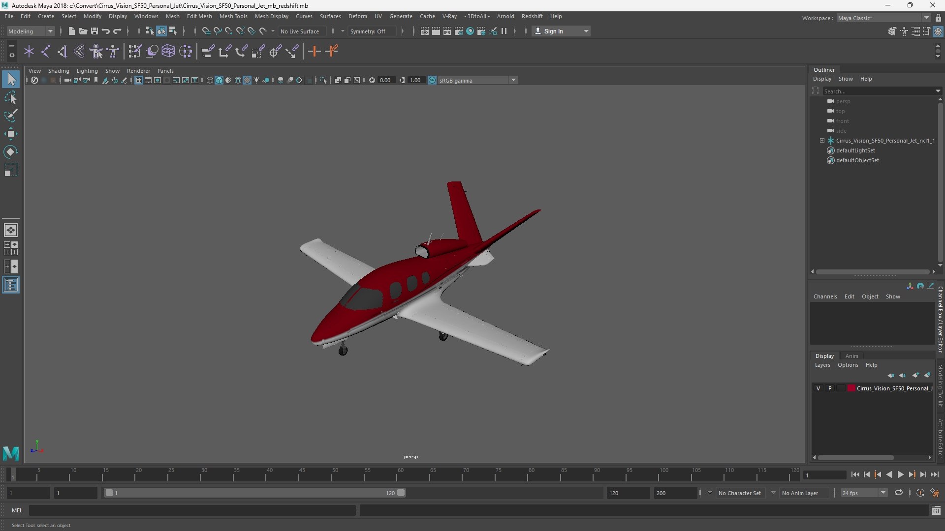 3D Cirrus Vision SF50 Personal Jet Model - TurboSquid 2500662