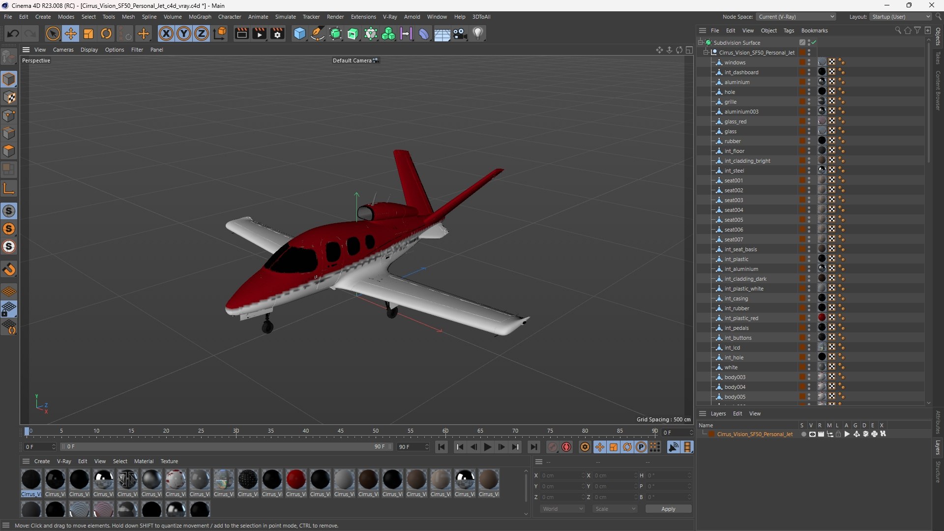 3D Cirrus Vision SF50 Personal Jet Model - TurboSquid 2500662