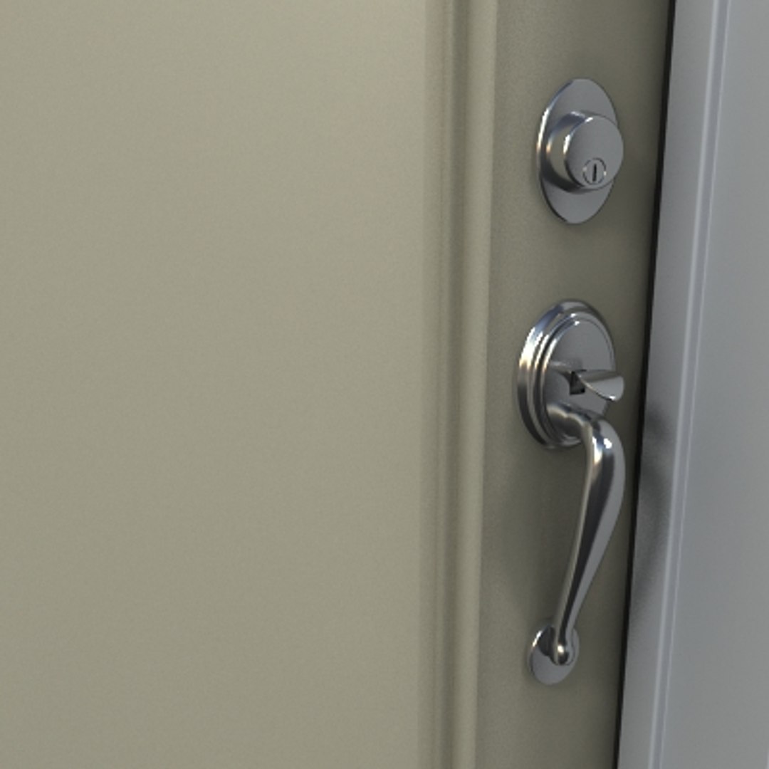 Residential Entry Door 12 3d Model