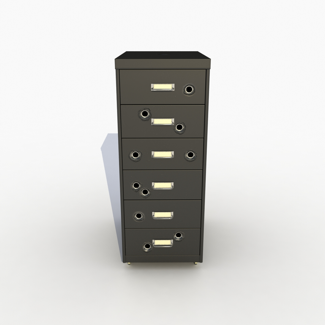 Office Cabinet Drawer Pack 3d Max