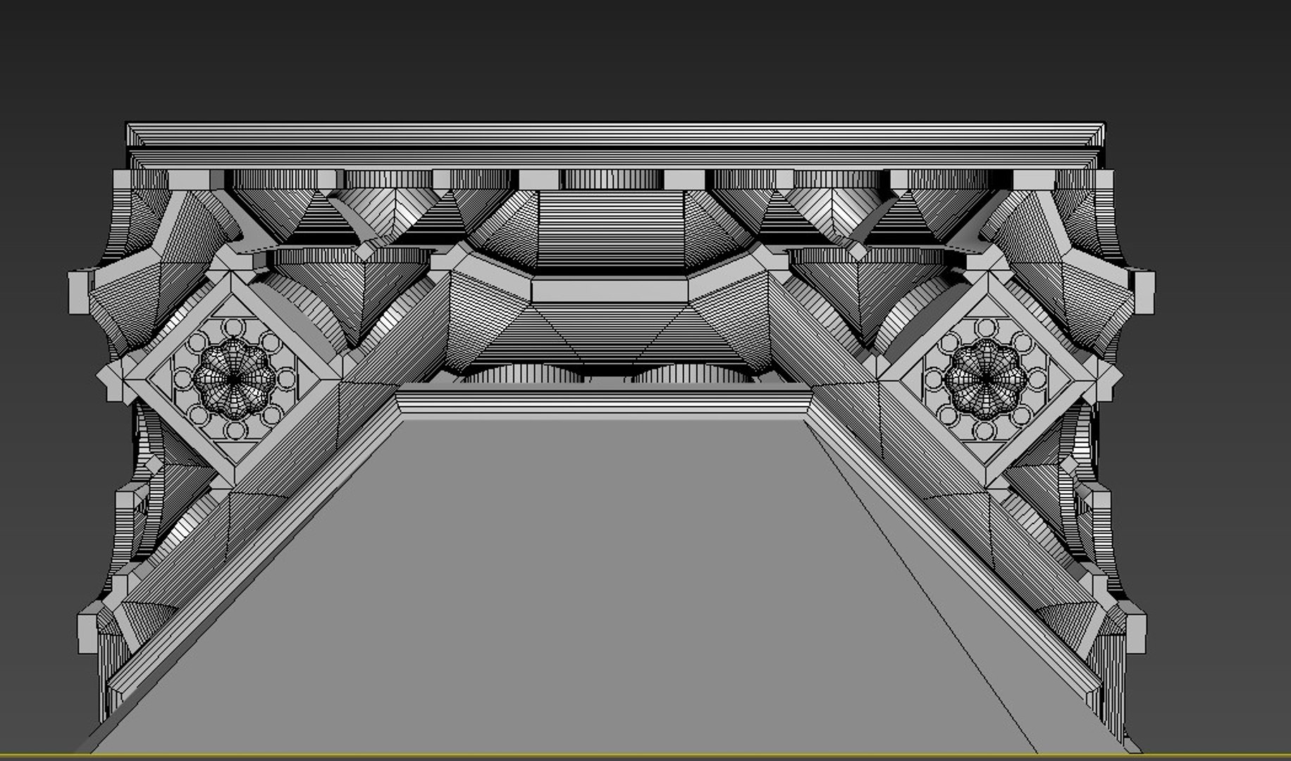 3D model Muqarnas Column Head Moroccan moorish Arabic Style 3D model ...