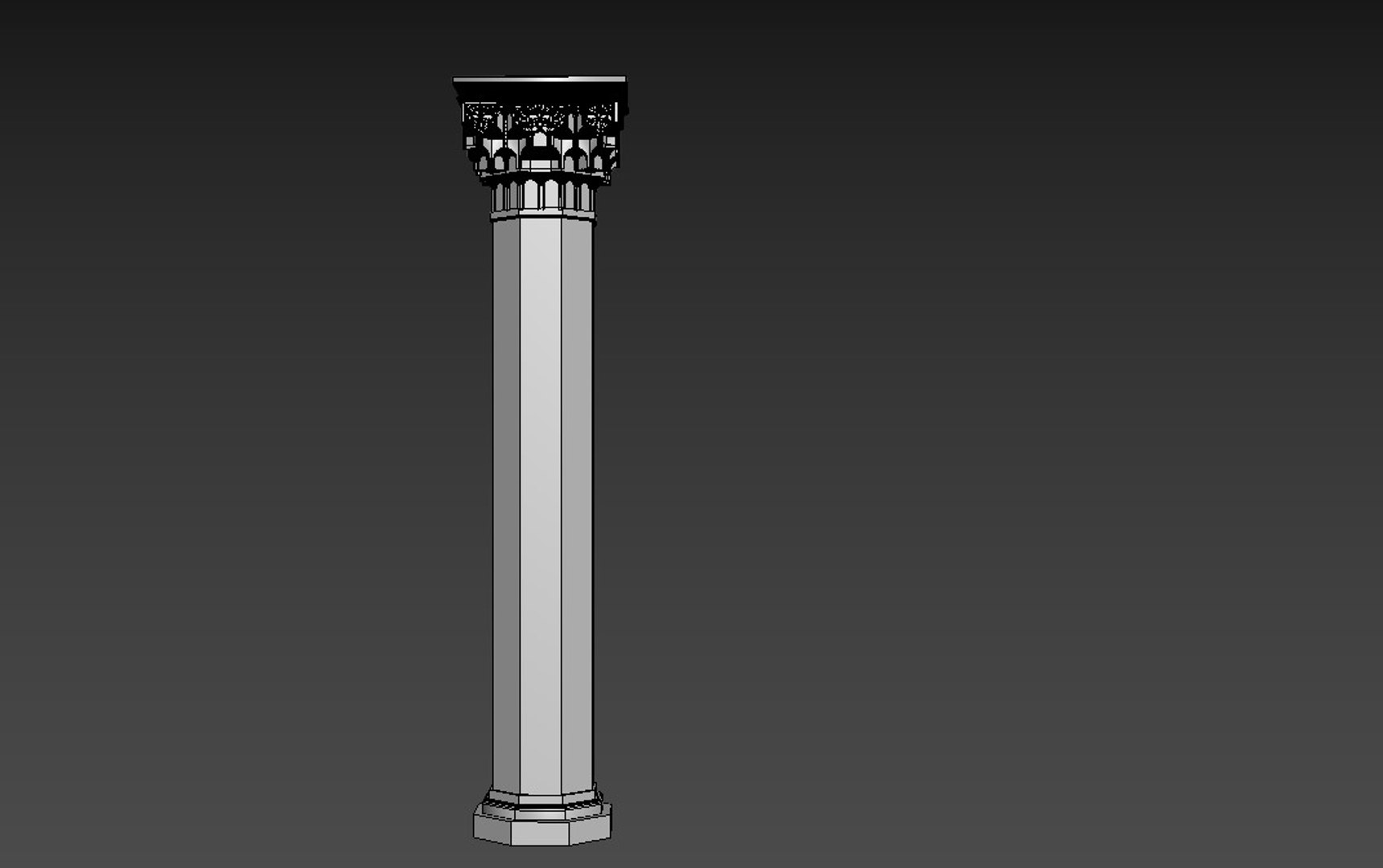 3D model Muqarnas Column Head Moroccan moorish Arabic Style 3D model ...