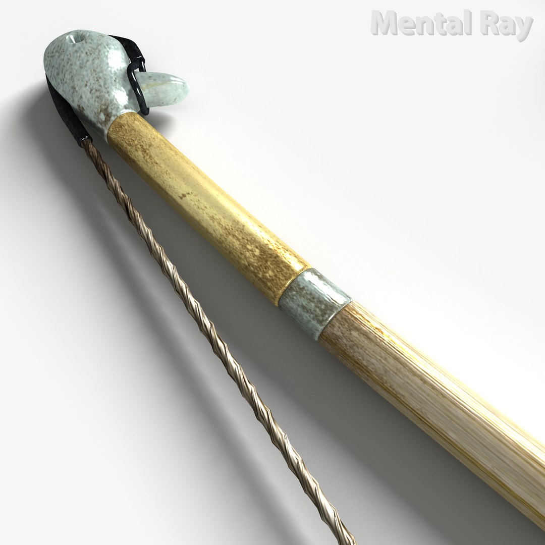 3d assyrian bow arrows assyria model