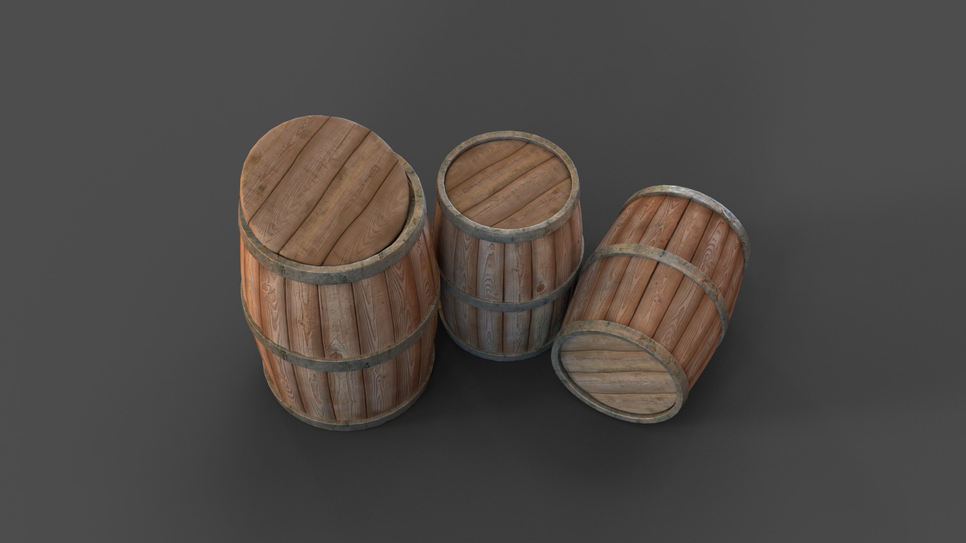 3D barrel old model - TurboSquid 1484572