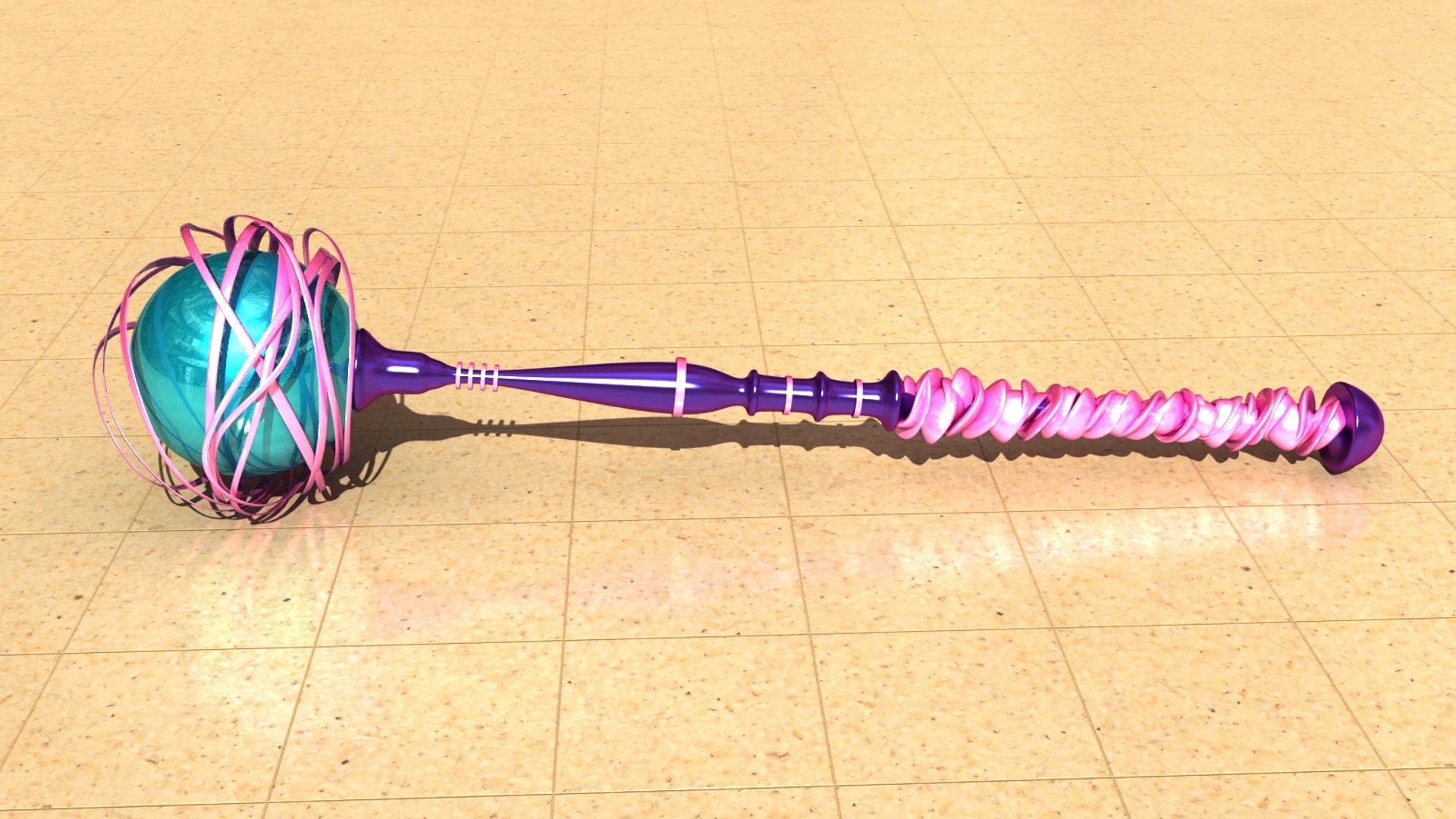 3d staff candy model