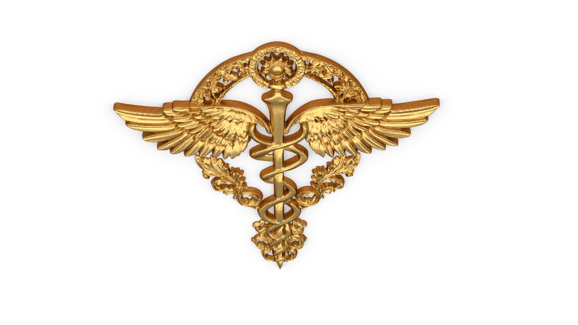 3D Relief Caduceus carved 04 - TurboSquid 2179386