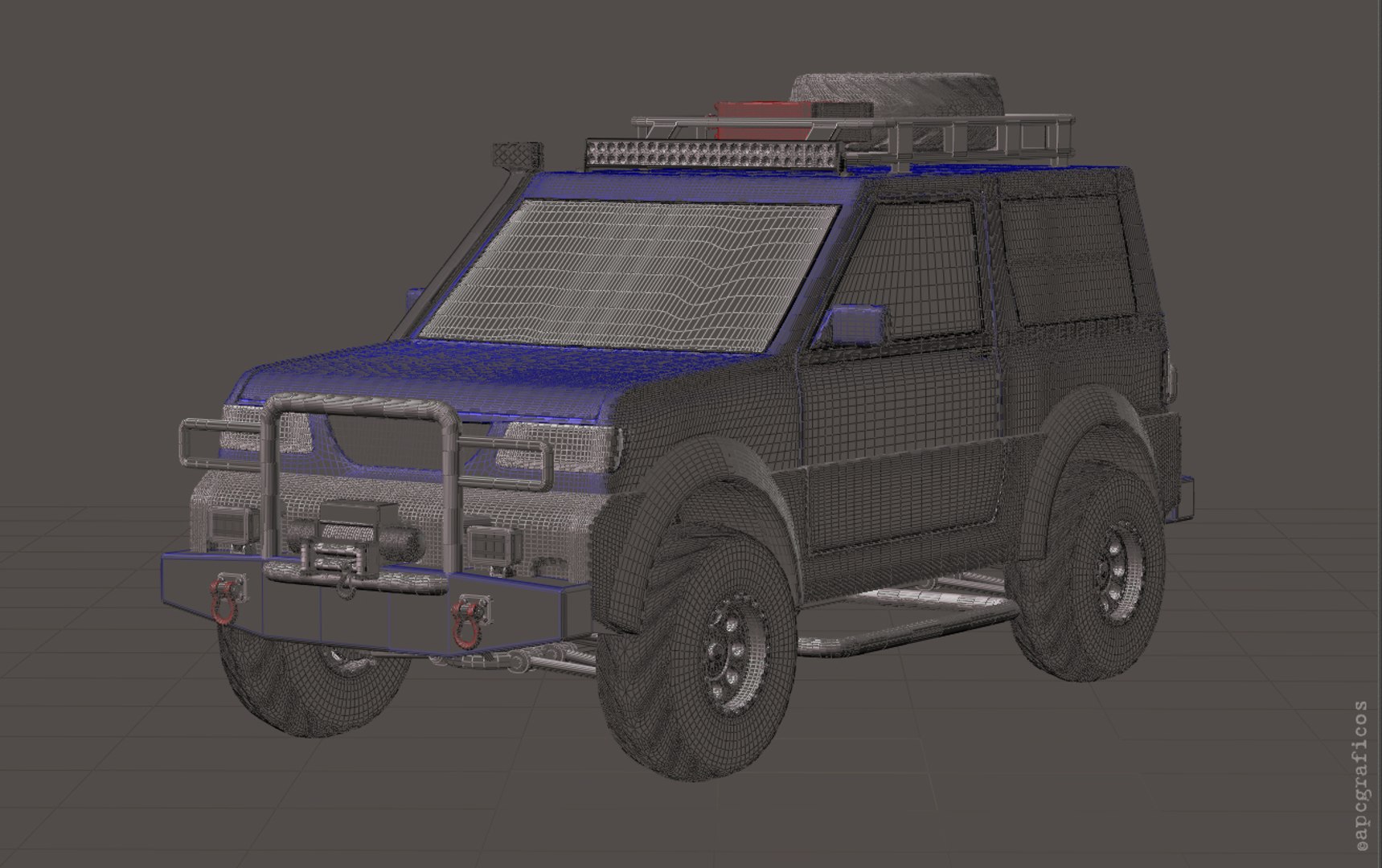 3D Model 4x4 Vehicle Suv - TurboSquid 1243408