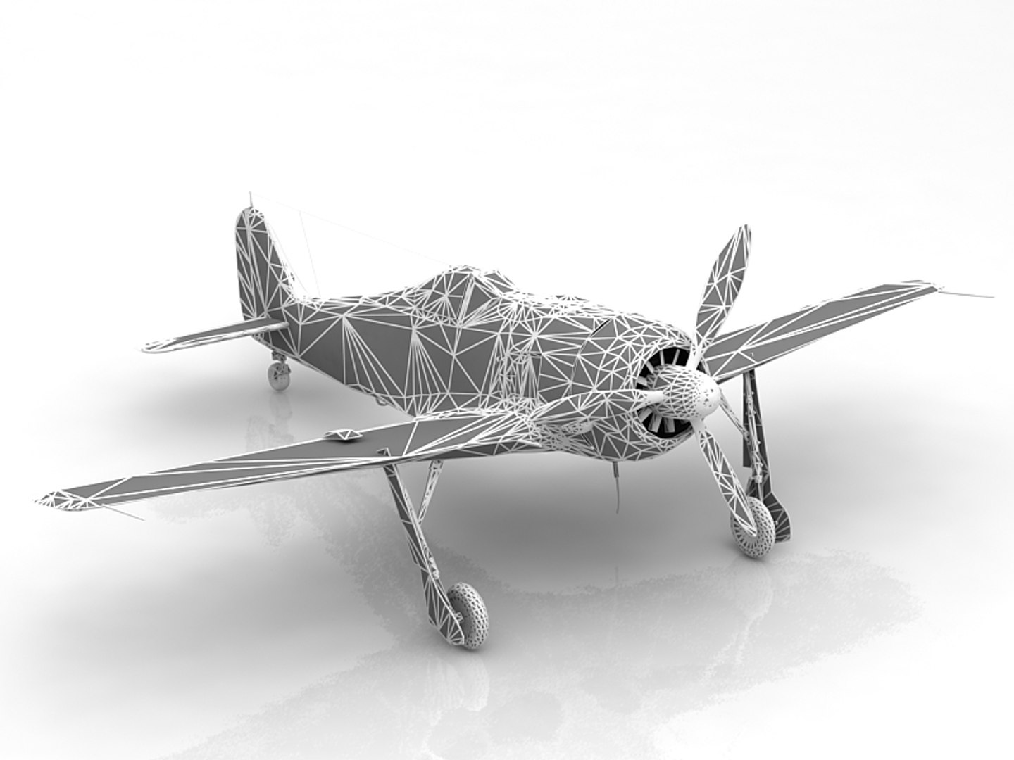 3D Focke Wulf Fw 190 German WWII Fighter Aircraft - TurboSquid 1765849