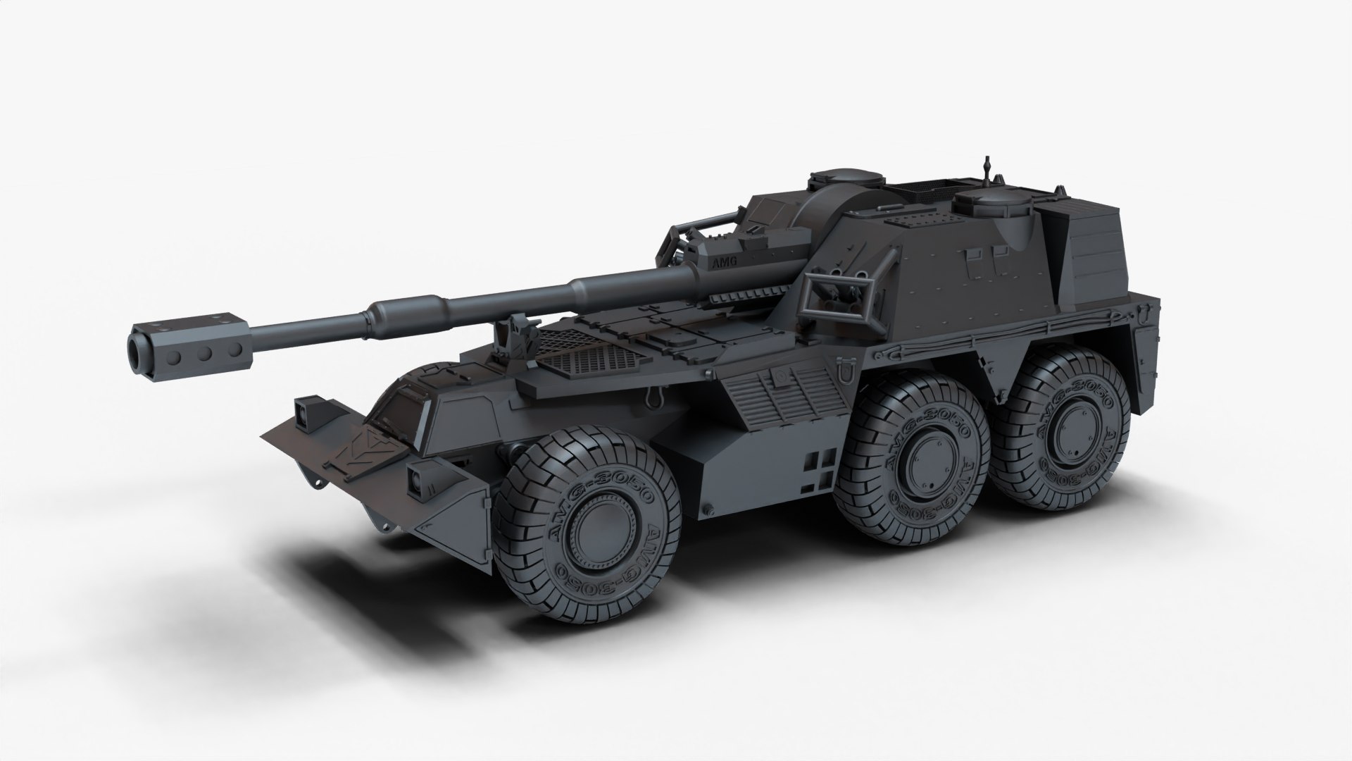 Tank Gun G6 Model - TurboSquid 2272781