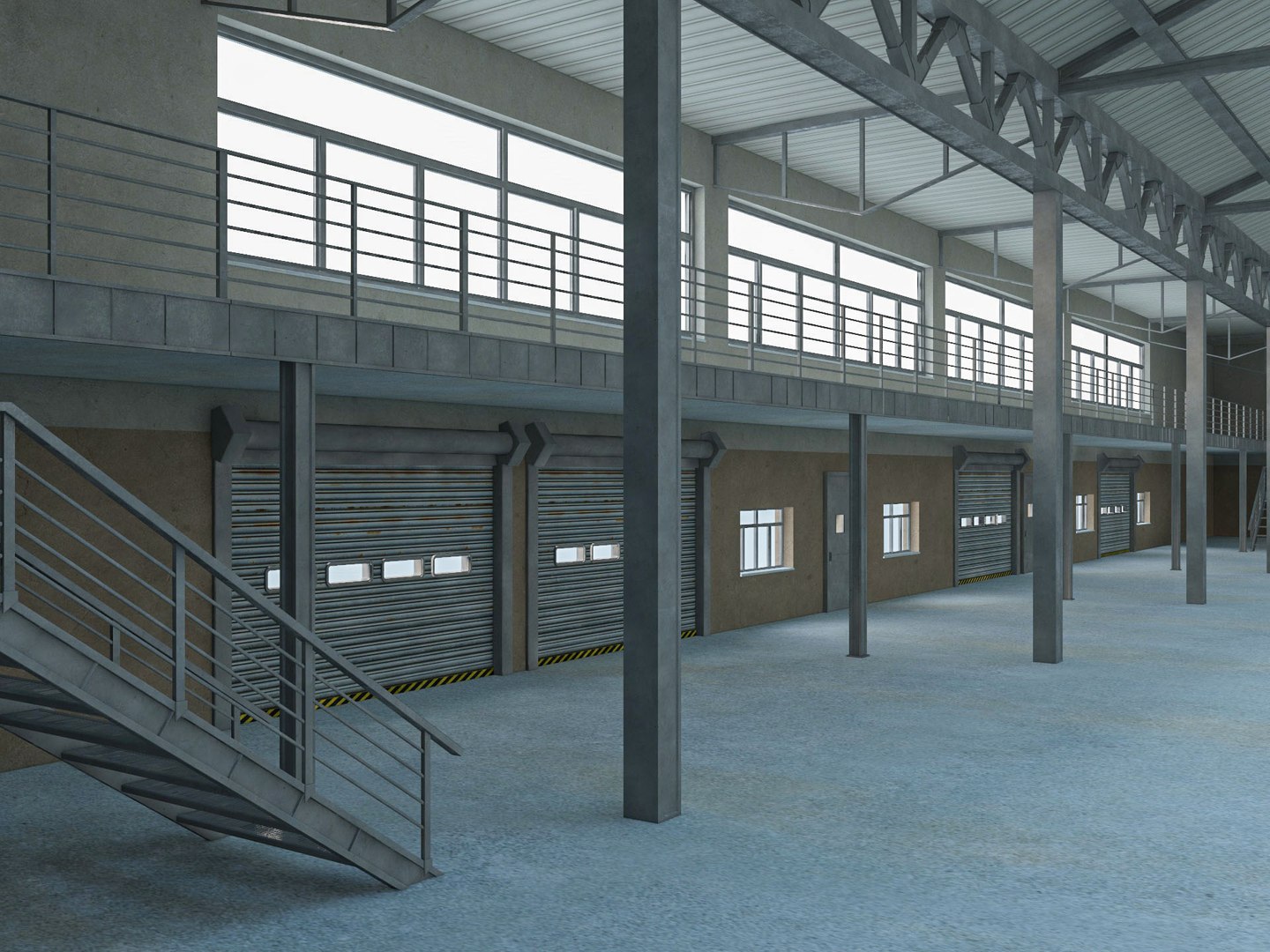 3D Warehouse 11 Interior And Exterior Model - TurboSquid 2073673