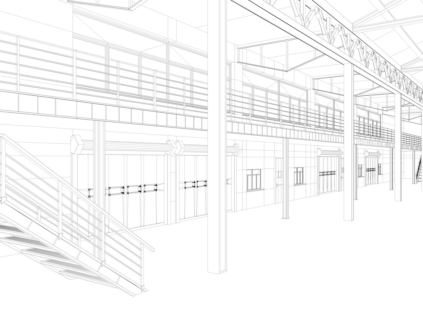 3D Warehouse 11 interior and exterior model - TurboSquid 2073673