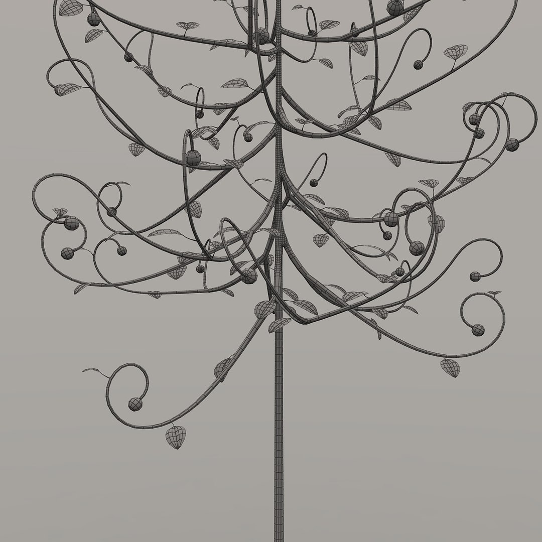 Floor Lamp Tree 3d Model