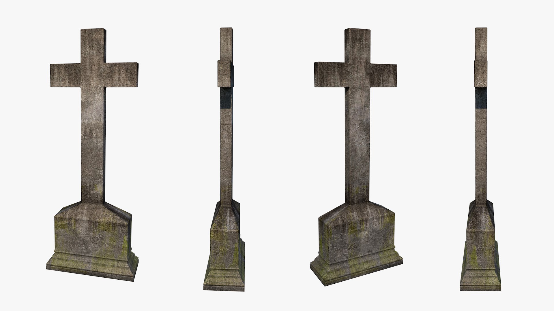 Gravestone Pack 3D model - TurboSquid 1969265
