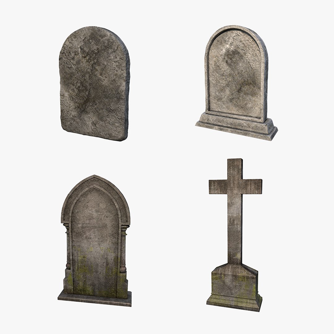 Gravestone Pack 3D model - TurboSquid 1969265