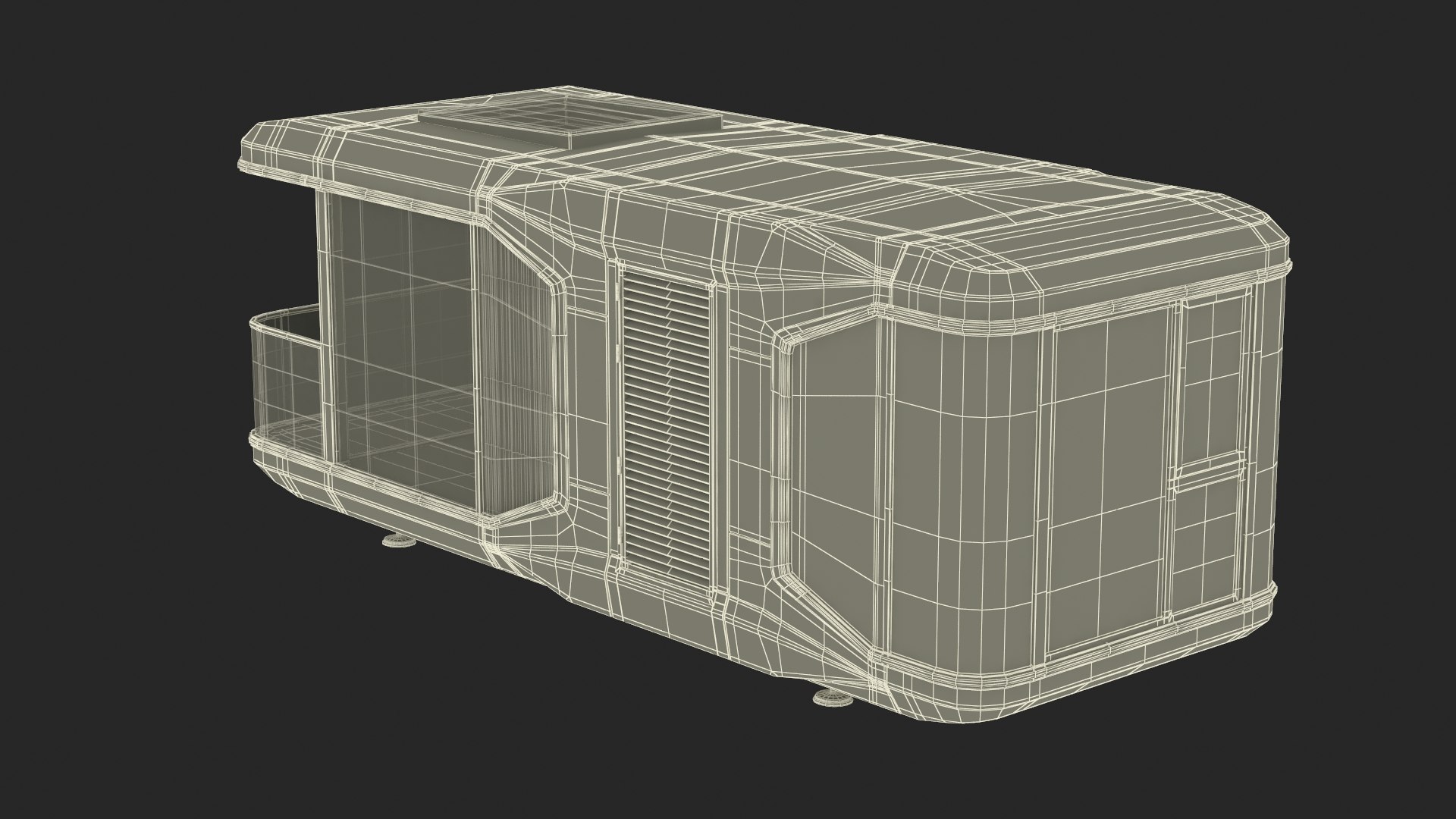Futuristic Modular Home Design 3D Model - TurboSquid 2352669