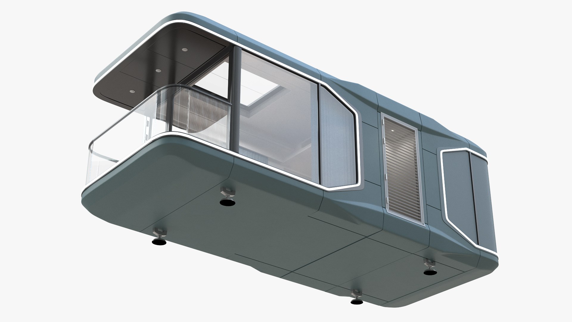 Futuristic Modular Home Design 3D Model - TurboSquid 2352669