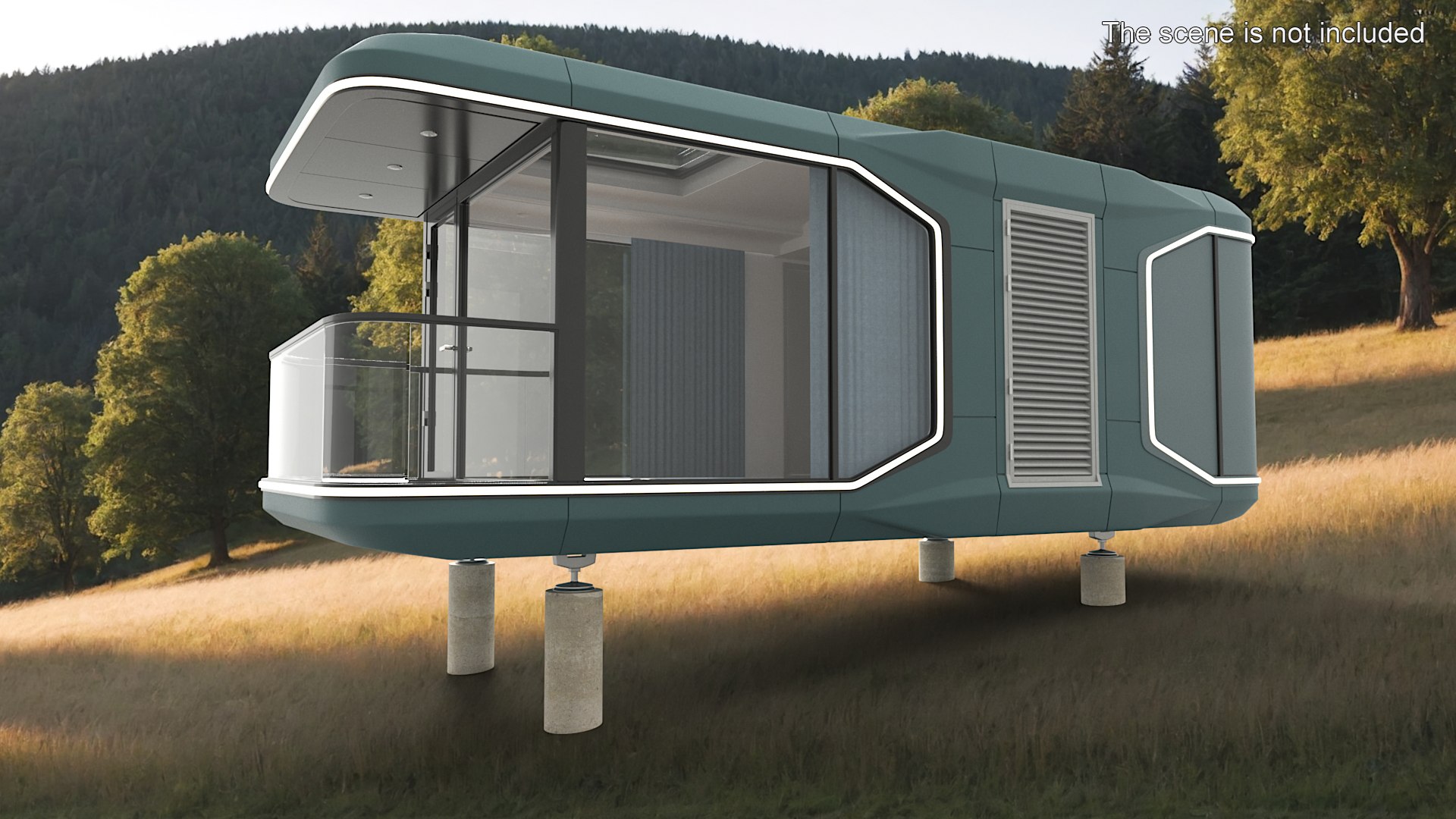 Futuristic Modular Home Design 3D Model - TurboSquid 2352669