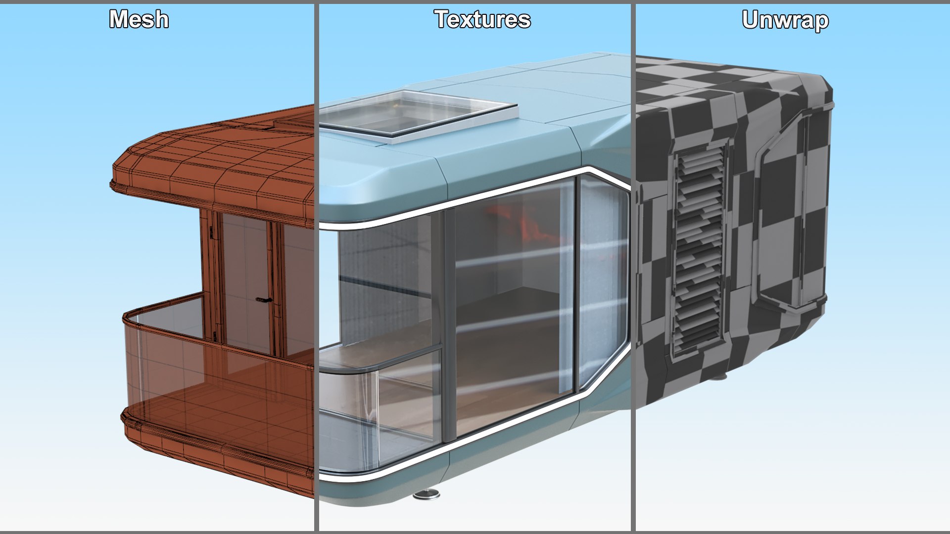 Futuristic Modular Home Design 3D Model - TurboSquid 2352669