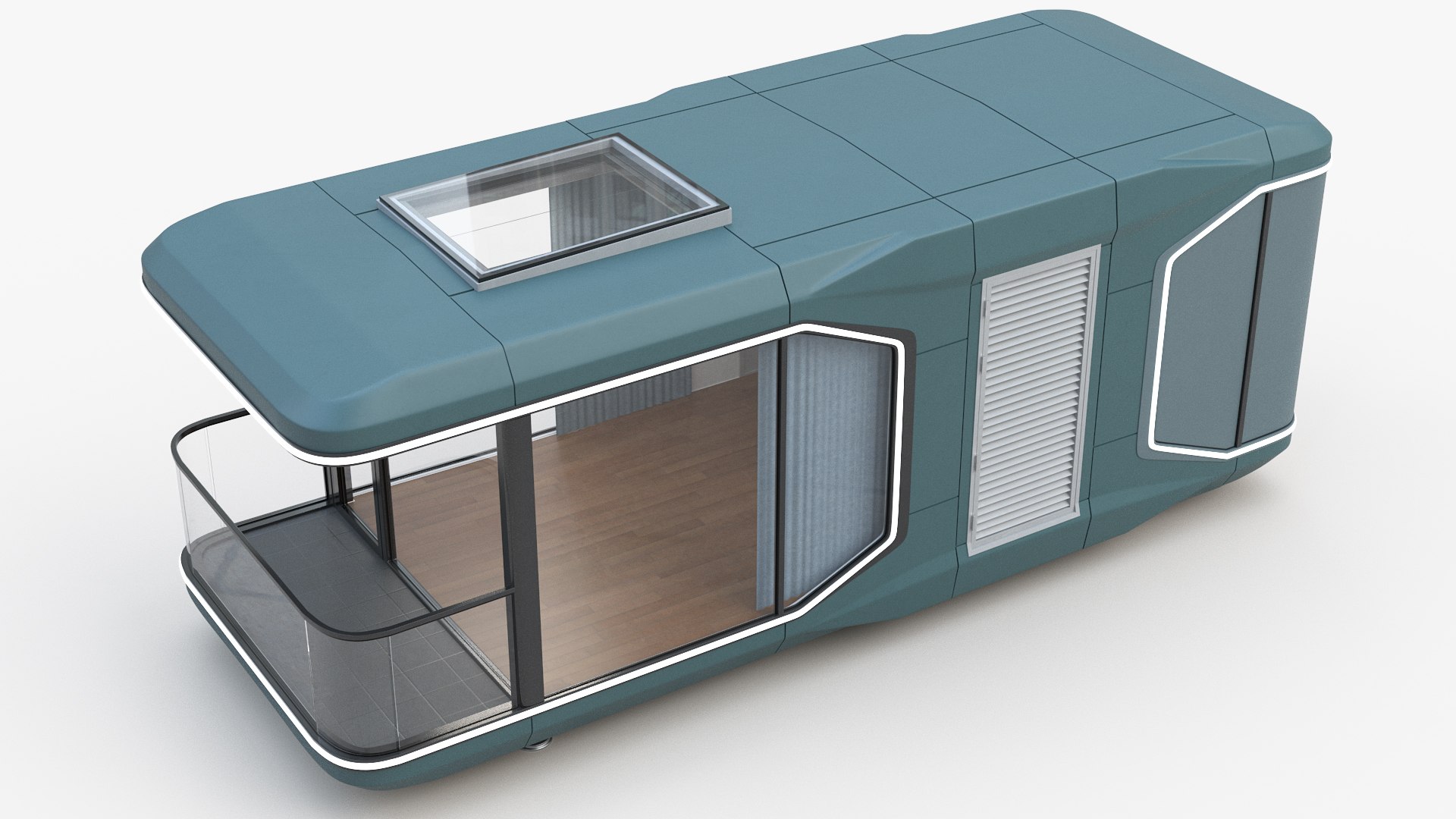 Futuristic Modular Home Design 3D Model - TurboSquid 2352669