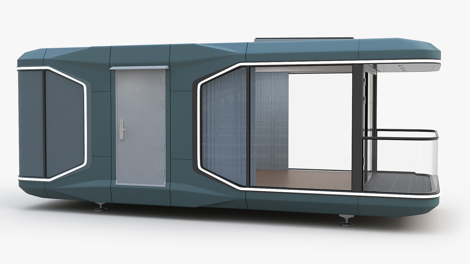 Futuristic Modular Home Design 3D Model - TurboSquid 2352669