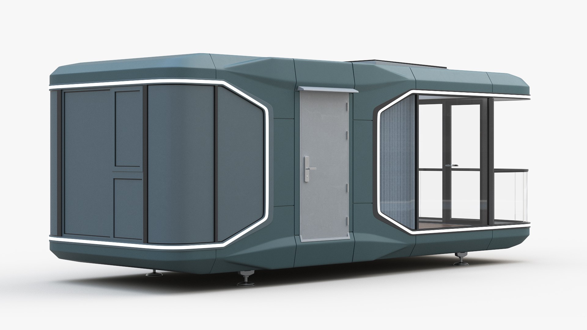 Futuristic Modular Home Design 3D Model - TurboSquid 2352669