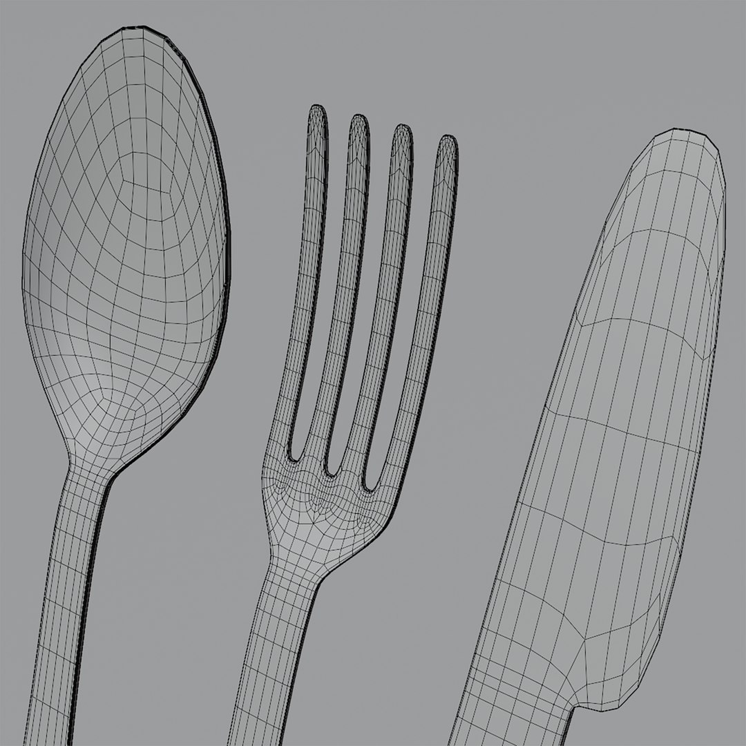 Cutlery Set 3D Model - TurboSquid 2204866